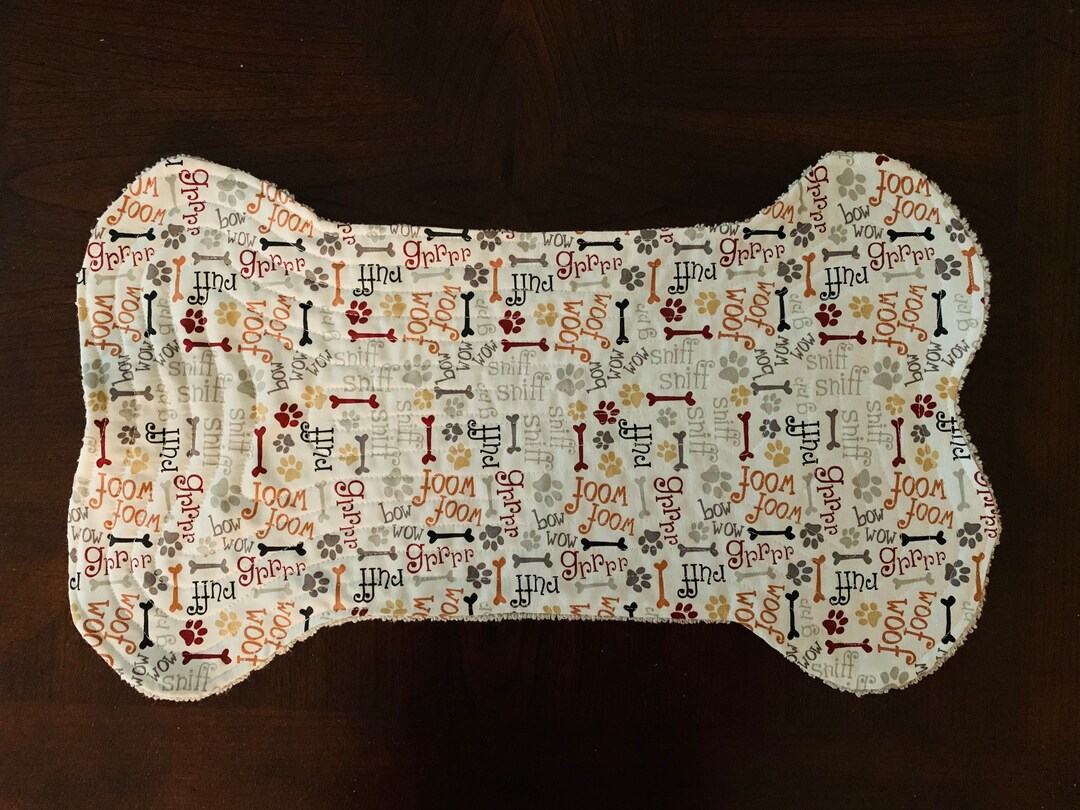 Quilted Dog Bone Pet Food Placemat - Etsy