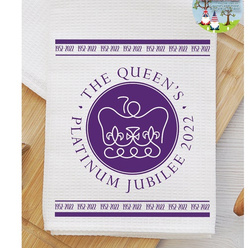 Platinum Jubilee Queen Elizabeth II Royal Tea Towel Royalty - Etsy