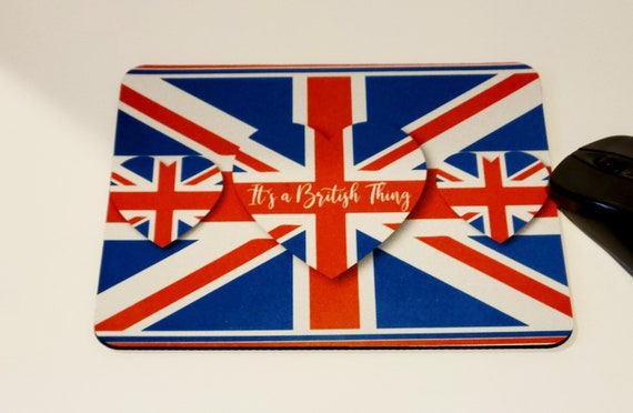 British Themed Mouse Mat Union Jack Mouse Pad British Icons | Etsy