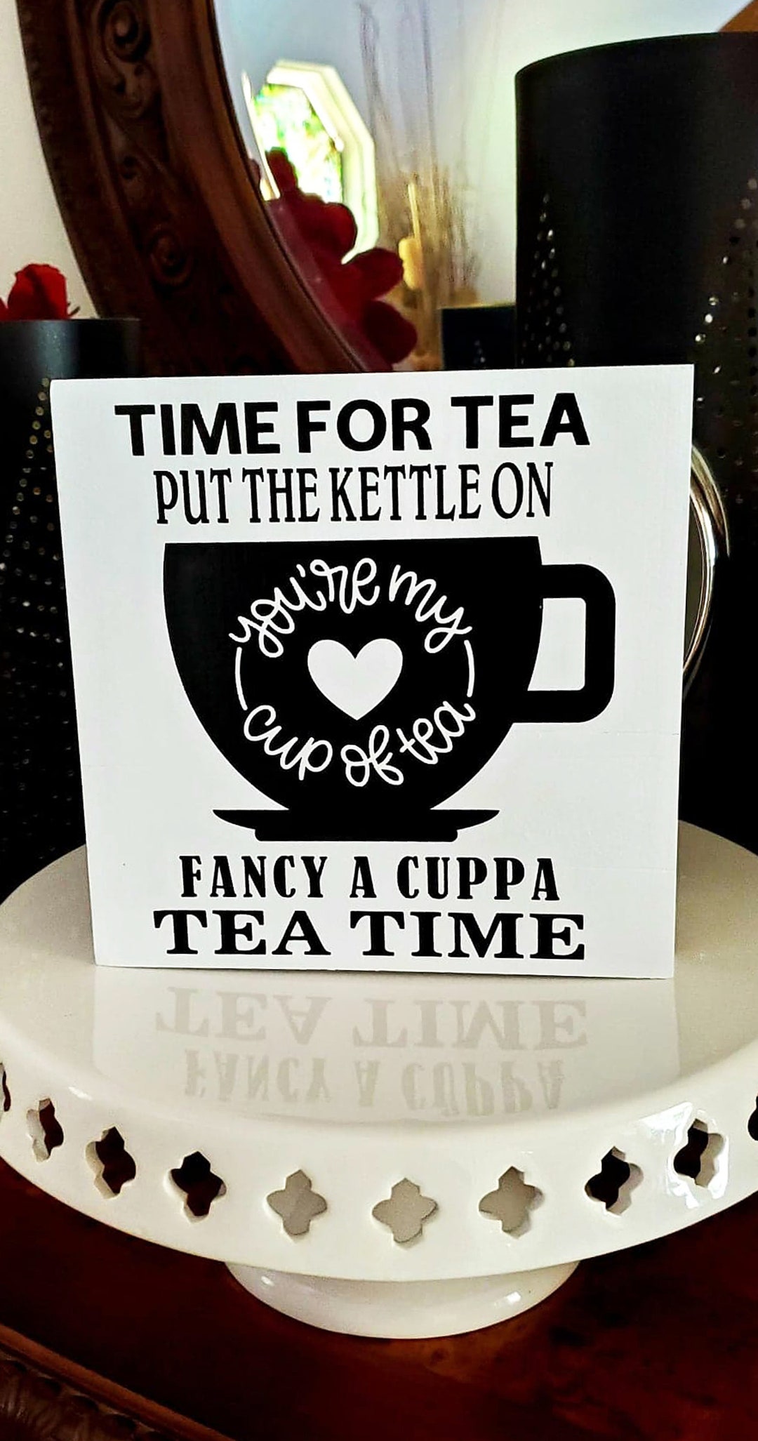 Time for Tea British Wood Handmade Sign - Etsy