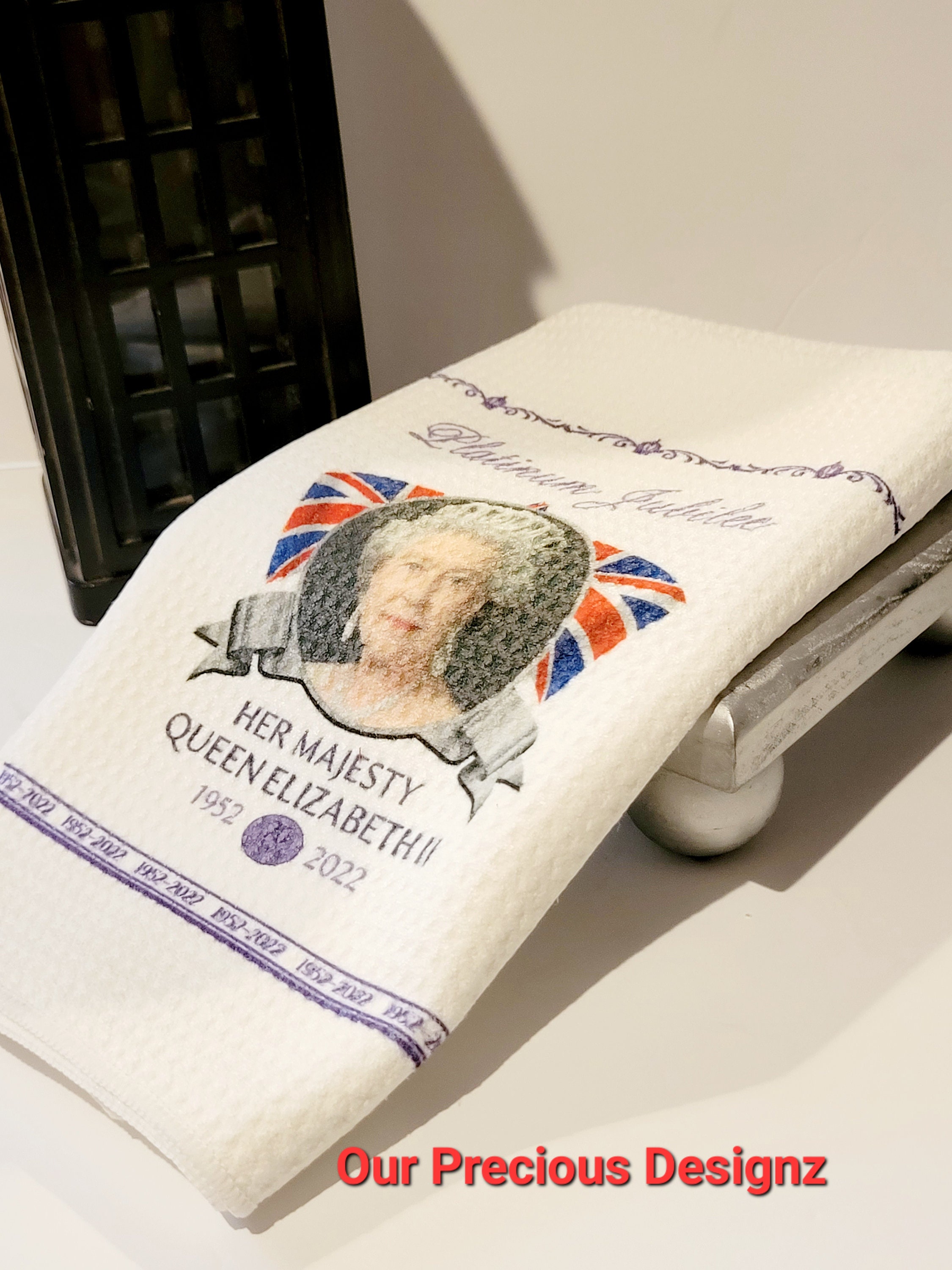 Platinum Jubilee Queen Elizabeth II Royal Tea Towel Royalty - Etsy