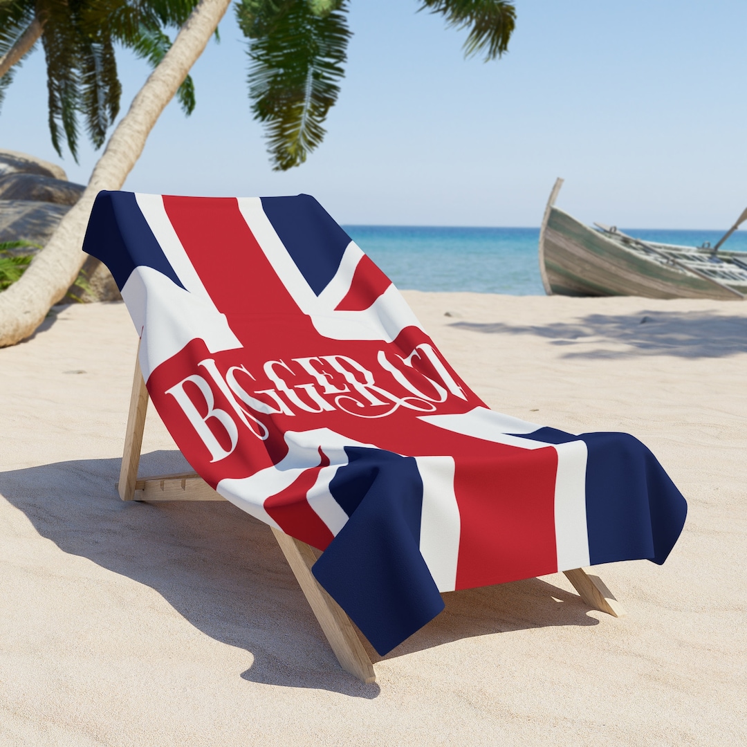 Funny Union Jack British Beach Towel, Bugger off Union Jack Flag Beach ...