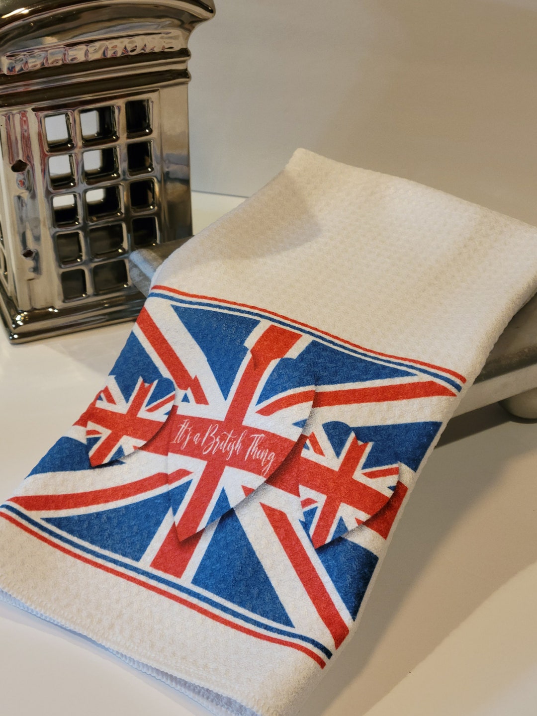 British Themed Tea Towel, Dish Towel, Union Jack Tea Towel, British ...