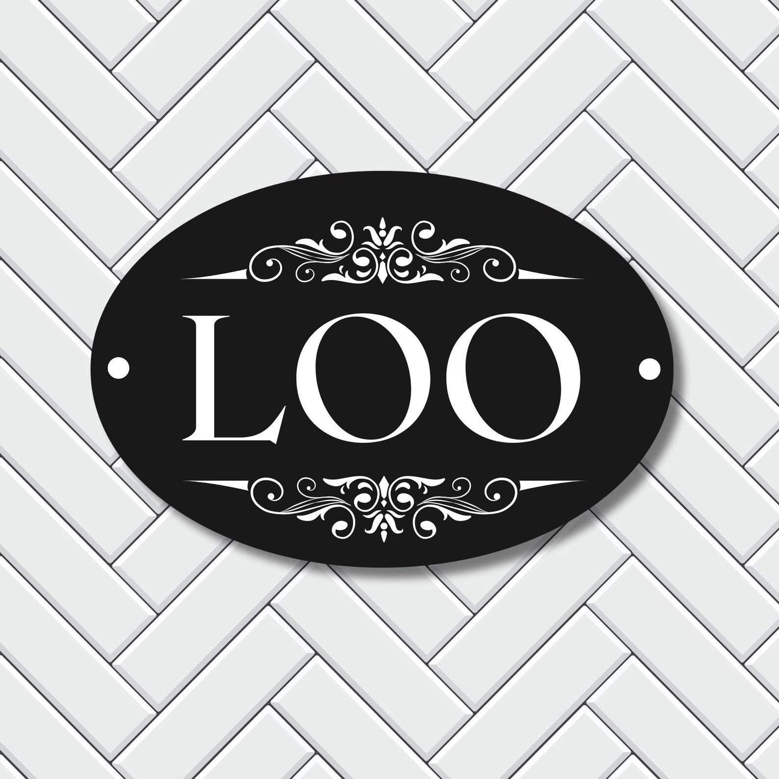 Loo Toilet British Scottish Bathroom Door Sign Plaque options Available ...