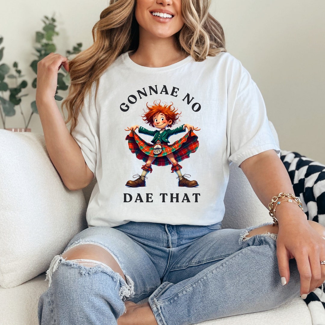 Funny Scottish Man T Shirt, Scotland Man in Kilt Shirt, Scottish Gonnae ...