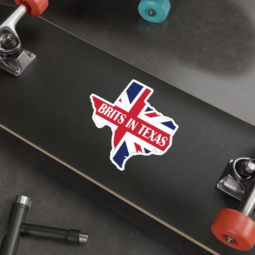 British Union Jack State Sticker, Brits in Texas State Decal, Choose ...