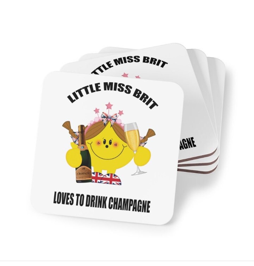 Little Miss Loves to Drink Coasters, Little Miss Champagne, Vodka, Gin ...