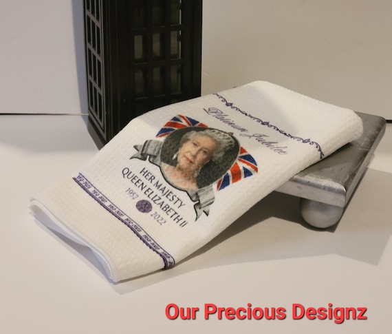 Platinum Jubilee Queen Elizabeth II Royal Tea Towel Royalty - Etsy