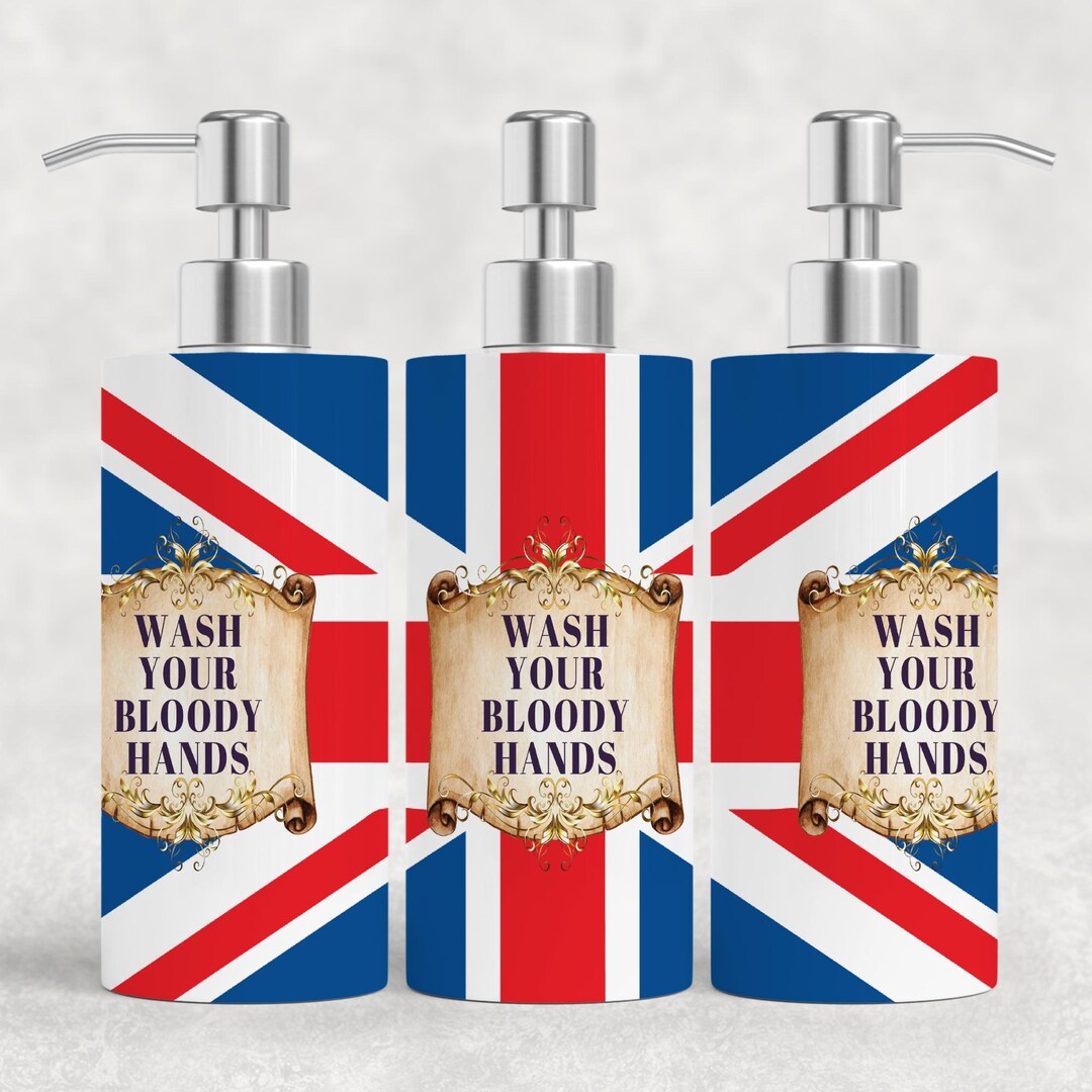 Union Jack Stainless Steel Soap Dispenser: Funny British Bathroom Decor ...