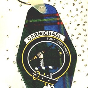 Scottish Clan Crest Tartan Keychain: Double Sided Design - Etsy