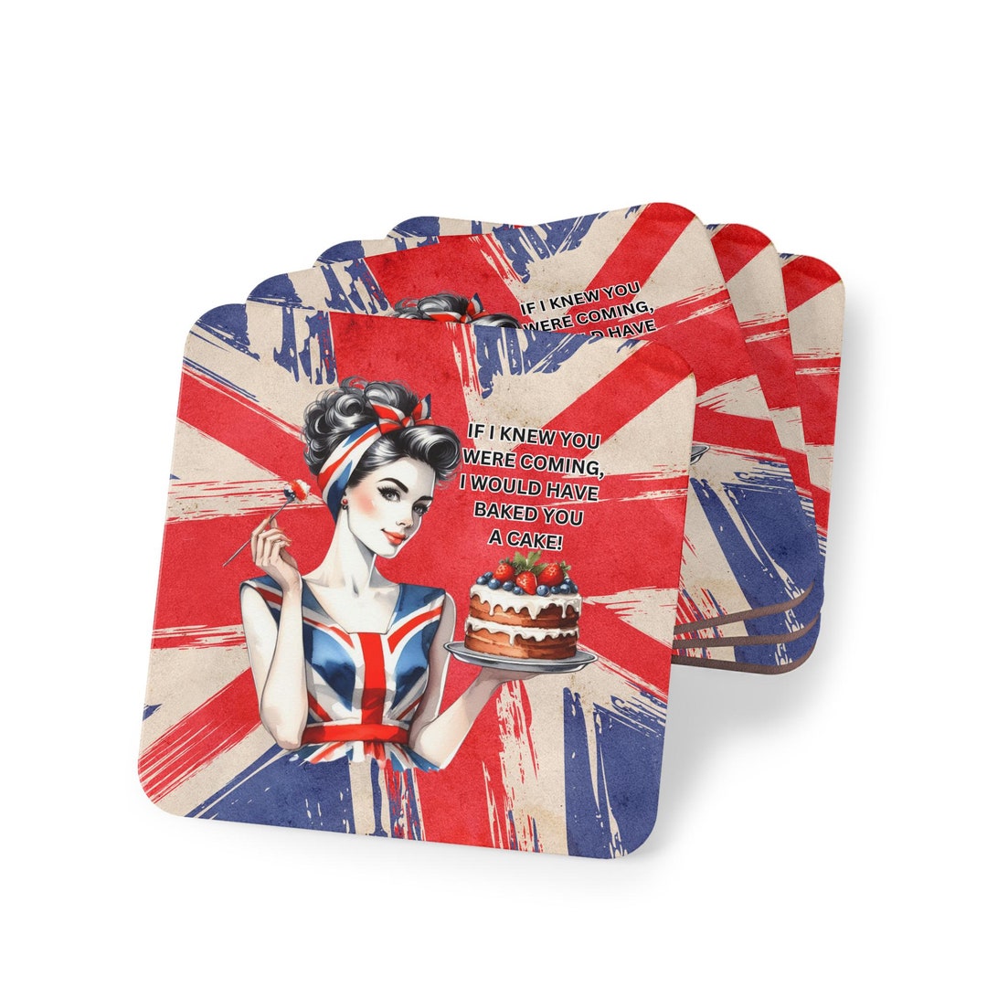 Funny British Union Jack Coaster, British Baker Coaster Union Jack Flag ...