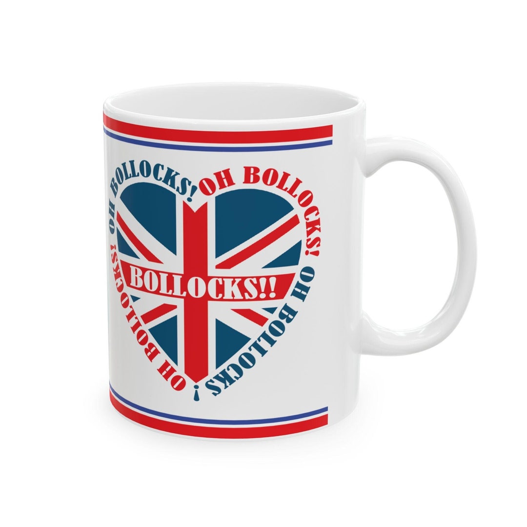 British Union Jack Bollocks Mug - Funny British Gift (11oz) - Etsy