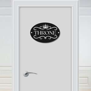 Throne Crown Toilet British Hanging Plaque, British Bathroom Handmade ...