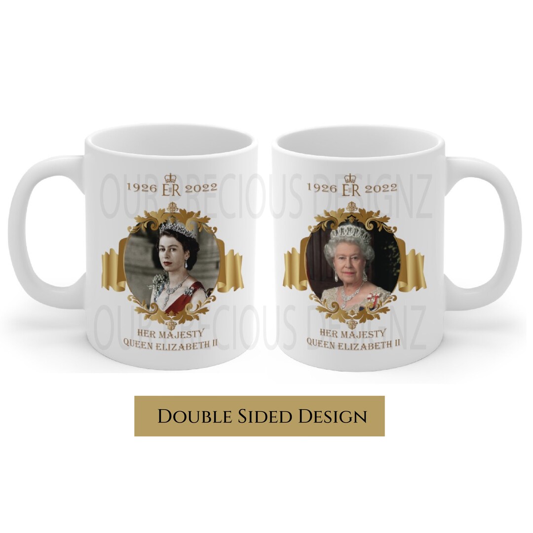 Queen Elizabeth II 12oz or 15oz Mug, Royalty British Mug, Queen ...
