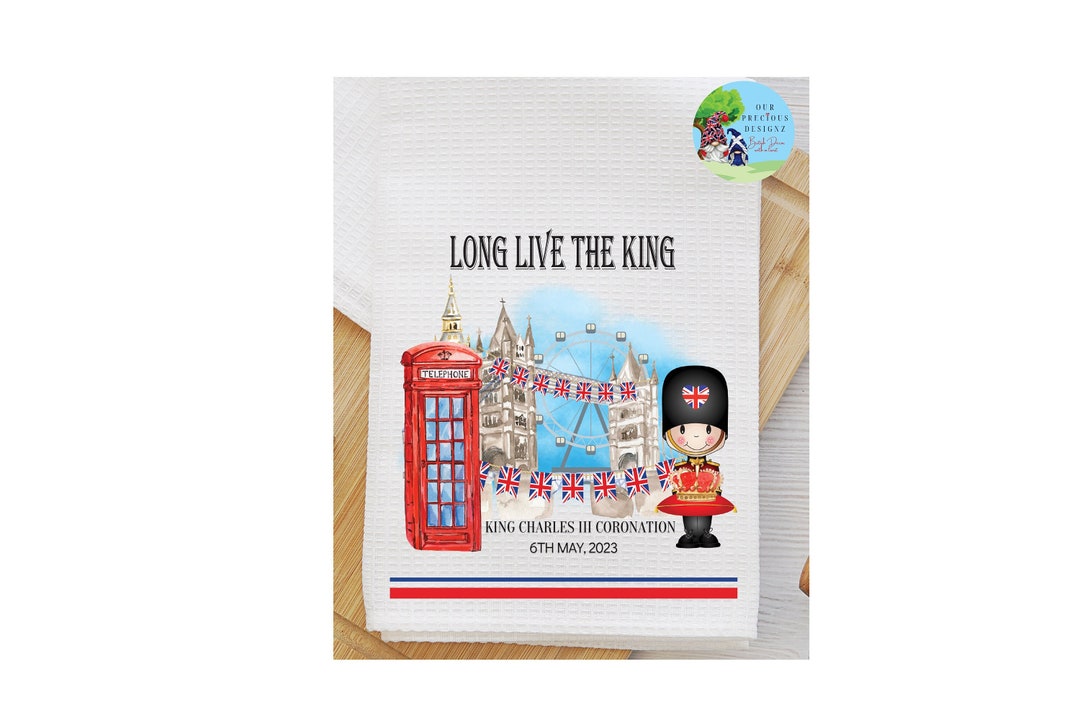 King Charles III Coronation Royal Tea Towel Royalty British - Etsy