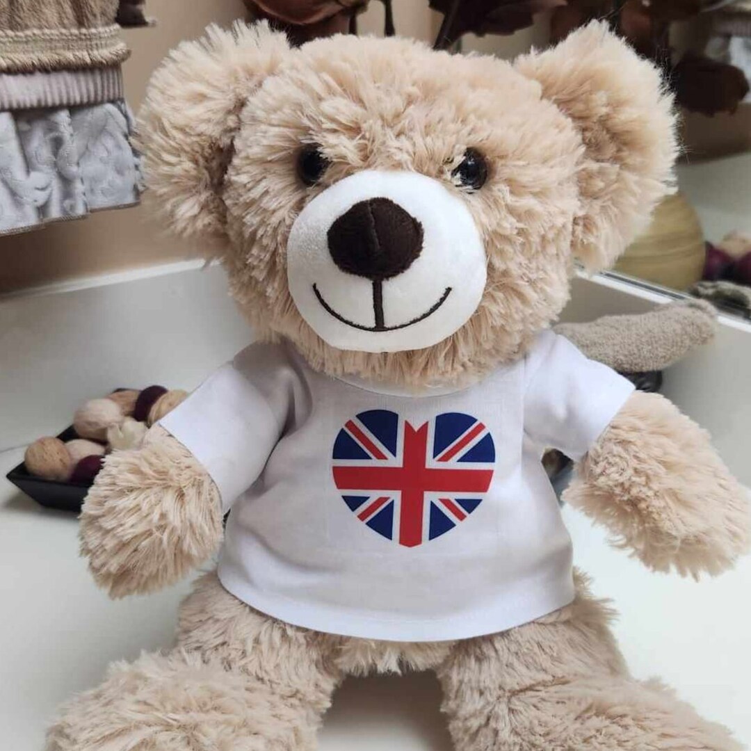 Union Jack Teddy Bear, British Teddy Bear, Teddy Bear Heart, Cute Teddy ...