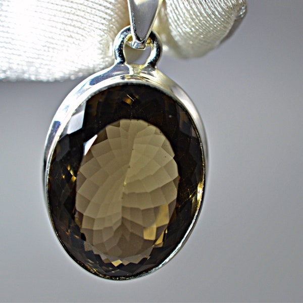 Smoky Quartz Pendant - Etsy
