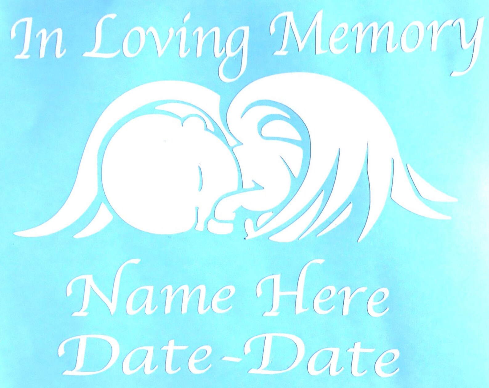 DIY in Loving Memory Vinyl Decals Single Baby Twin Babies - Etsy