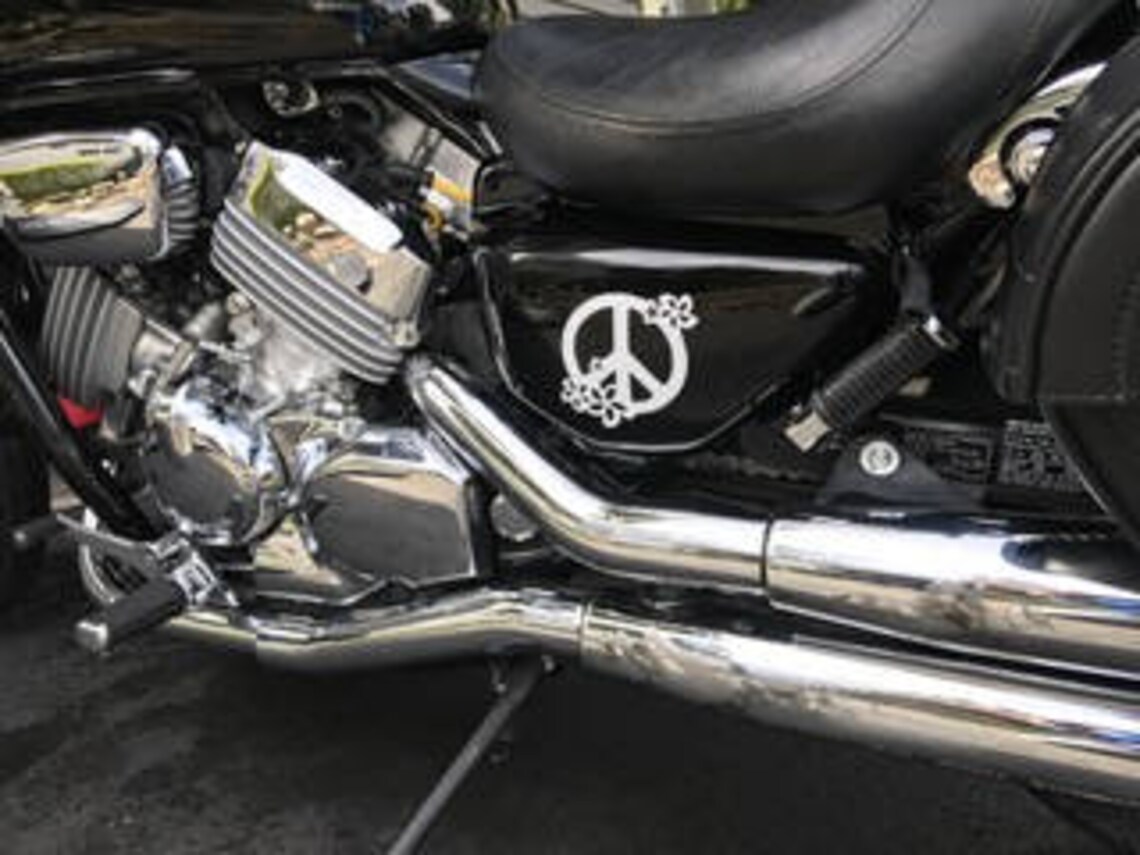 DIY Peace Sign With Flowers Vinyl Decal Hippy Peace Car - Etsy