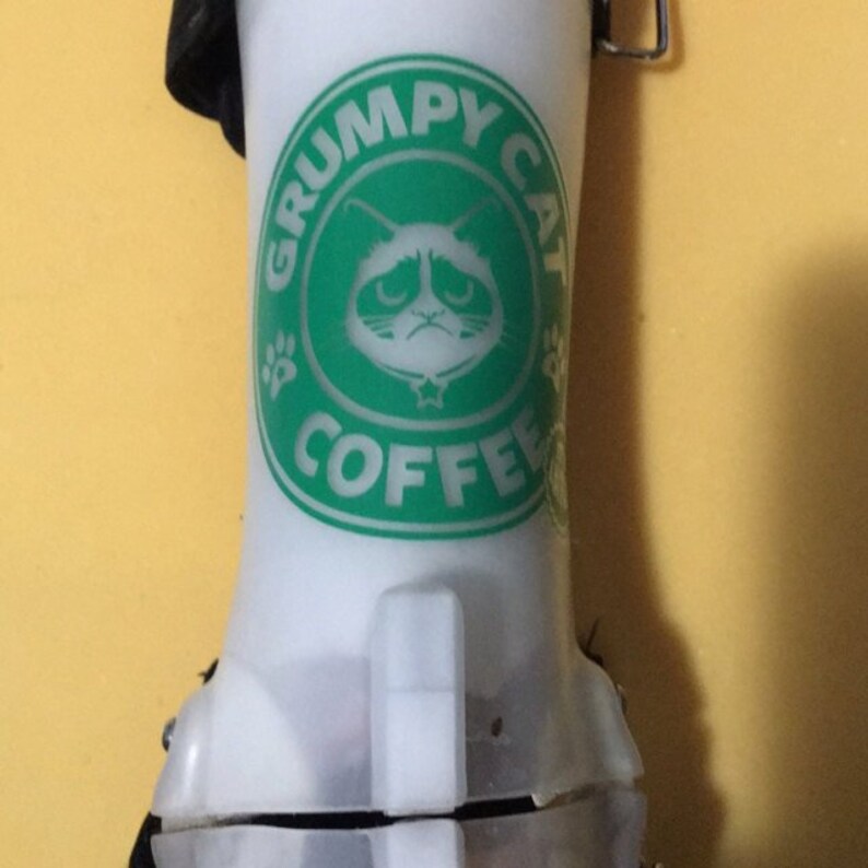 DIY Grumpy Cat Coffee Vinyl Decal Choose Vinyl Color Choose - Etsy