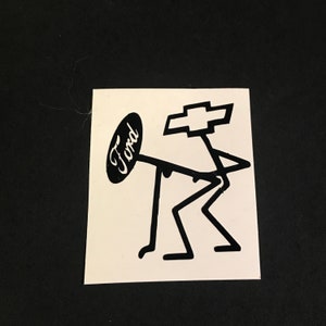 DIY Chevy Stick Figure Having Sex With Ford Stick Figure - Etsy