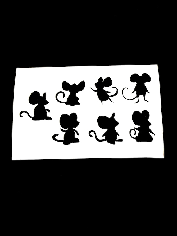 Set of 14 DIY Mice Decals for Your Mouse Homes Mouse Town | Etsy