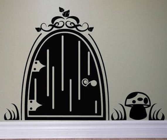 DIY Mouse House Vinyl Decal Mushroom Wall Laptop Decal | Etsy