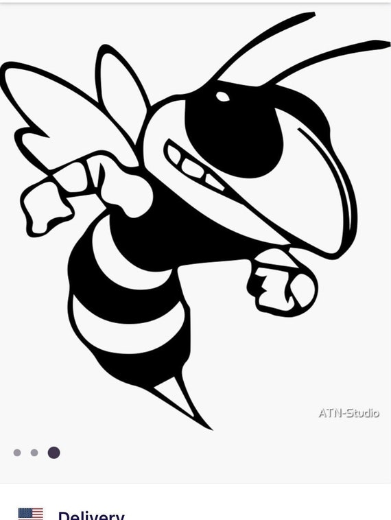 DIY Killer Bee Vinyl Decal Fist Showing Laptop Tablet - Etsy
