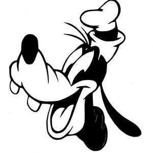 DIY Goofy's Head Shot, Vinyl Decal, Laptop Decal, iPad Decal, Cell ...