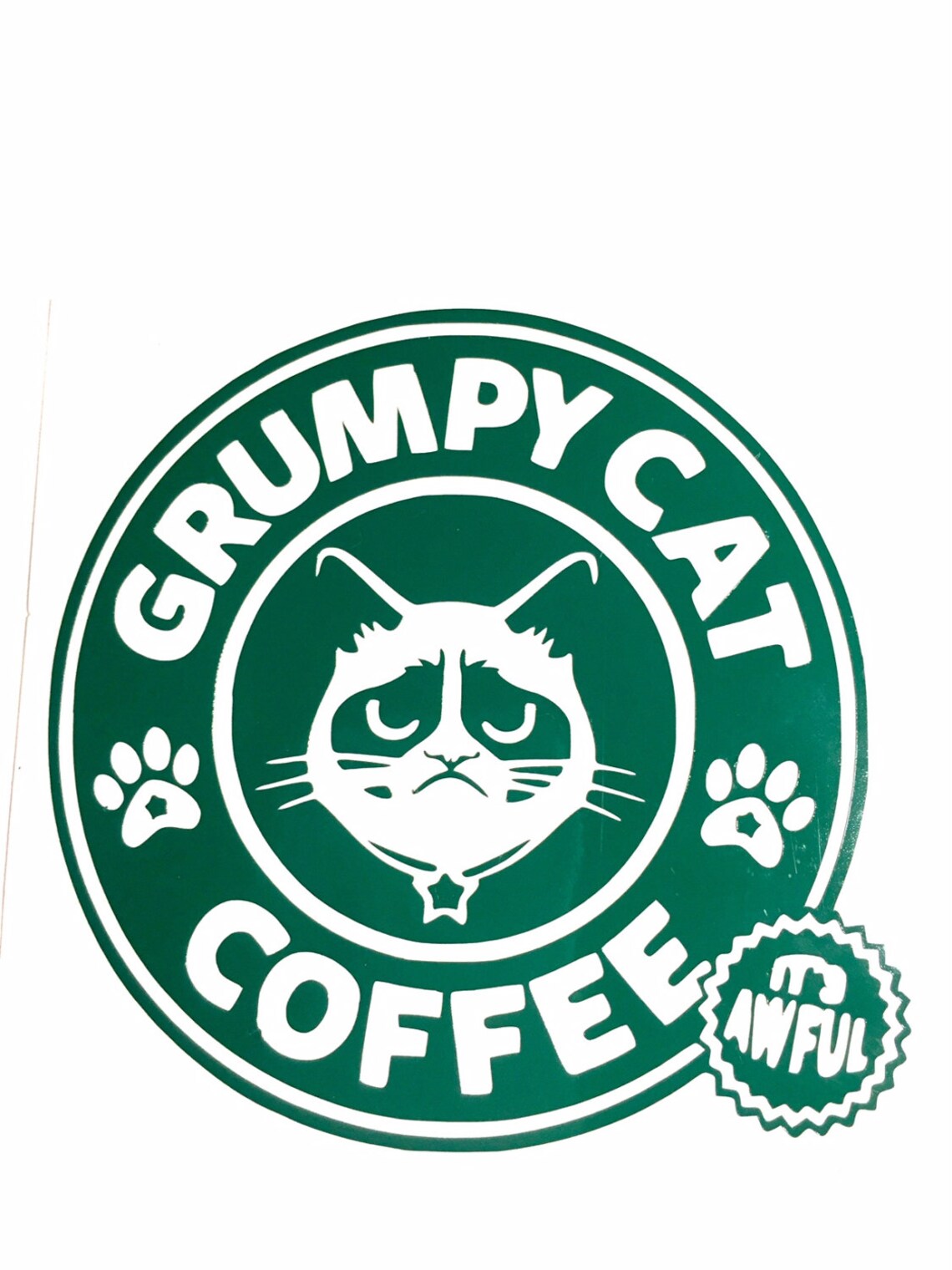 DIY Grumpy Cat Coffee Vinyl Decal Choose Vinyl Color Choose - Etsy