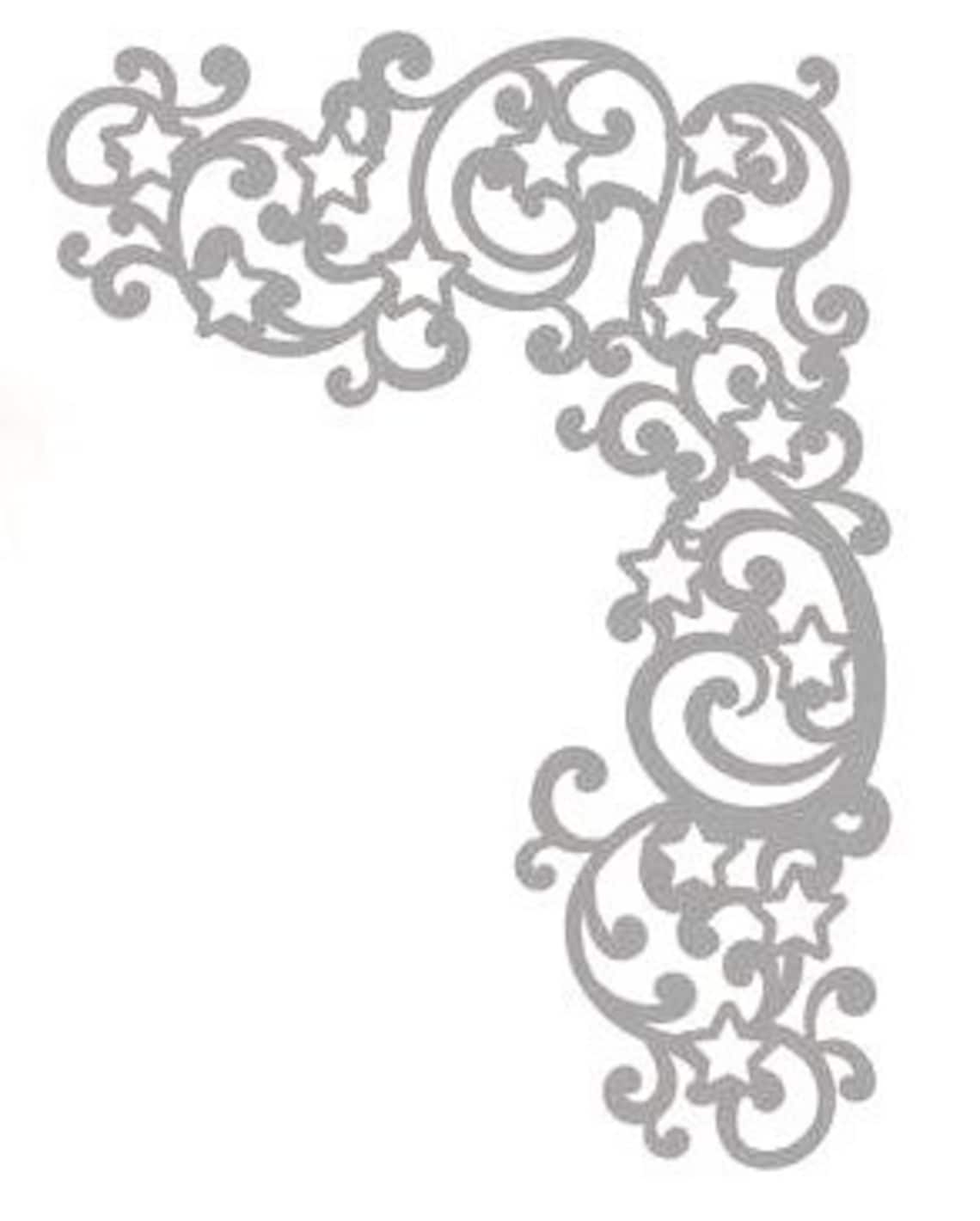 DIY Corner Scroll Vinyl Decal Car Window Decal Laptop Decal Tablet ...