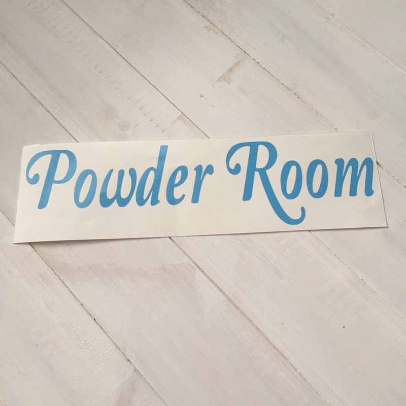 Powder Room Sign - Etsy