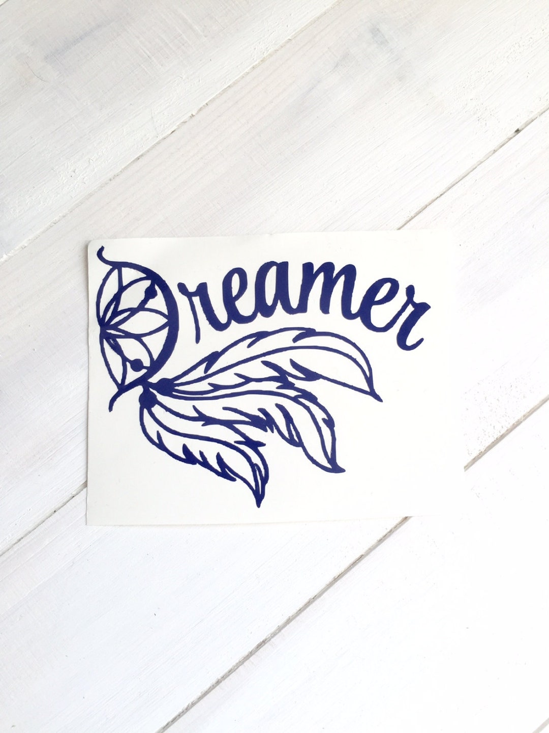 DIY Dreamer Vinyl Decal Dream Catcher & Feathers, Choose Color, Choose ...