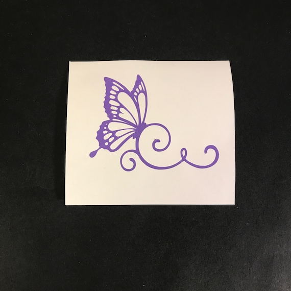 DIY Butterfly Vinyl Decal Open Wings Flutterby Laptop - Etsy