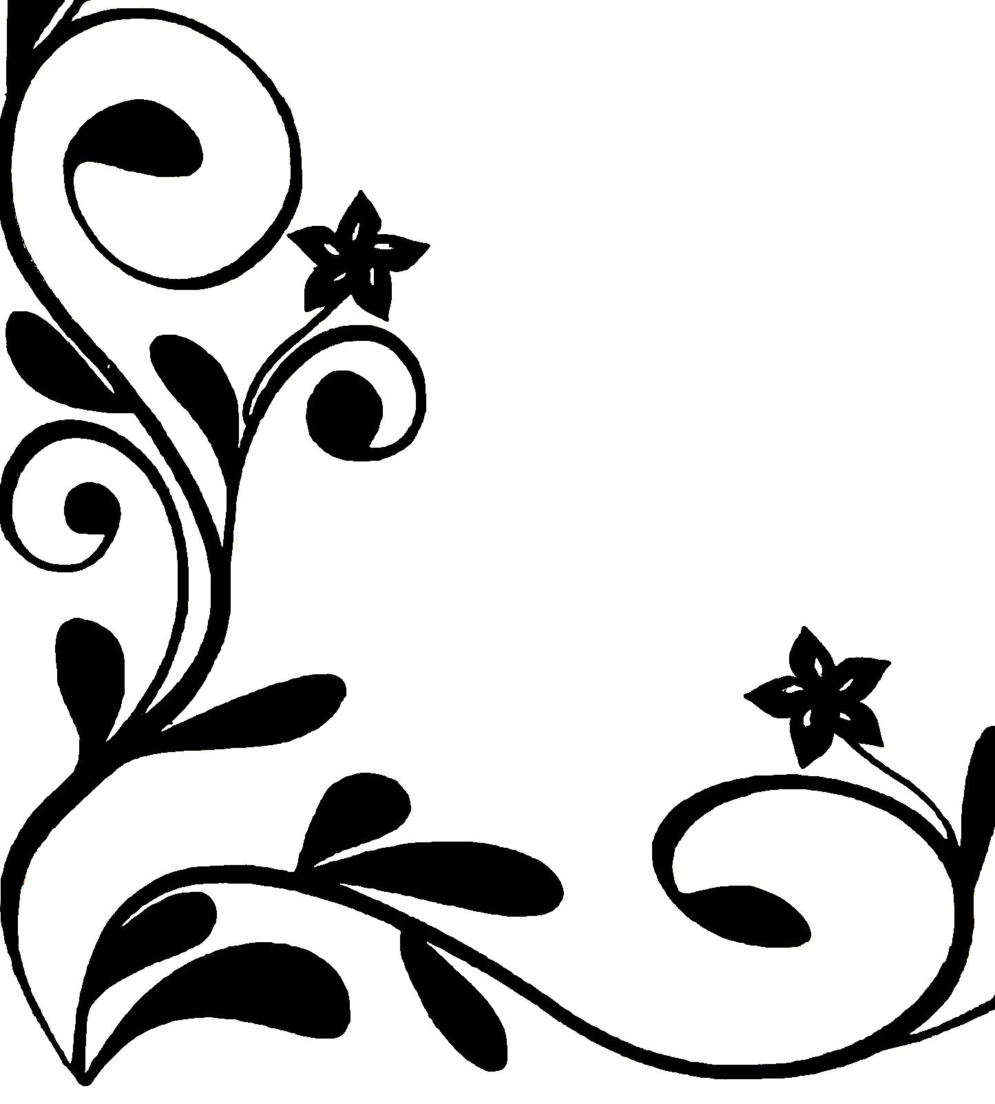 DIY Corner Scroll Vinyl Decal Car Window Decal Laptop Decal | Etsy