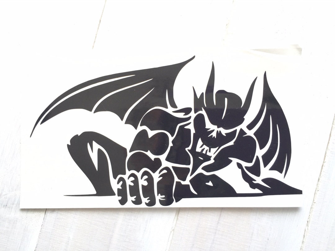 DIY Vinyl Decal of a Gargoyle Choose Size, Choose Vinyl Color, Laptops ...
