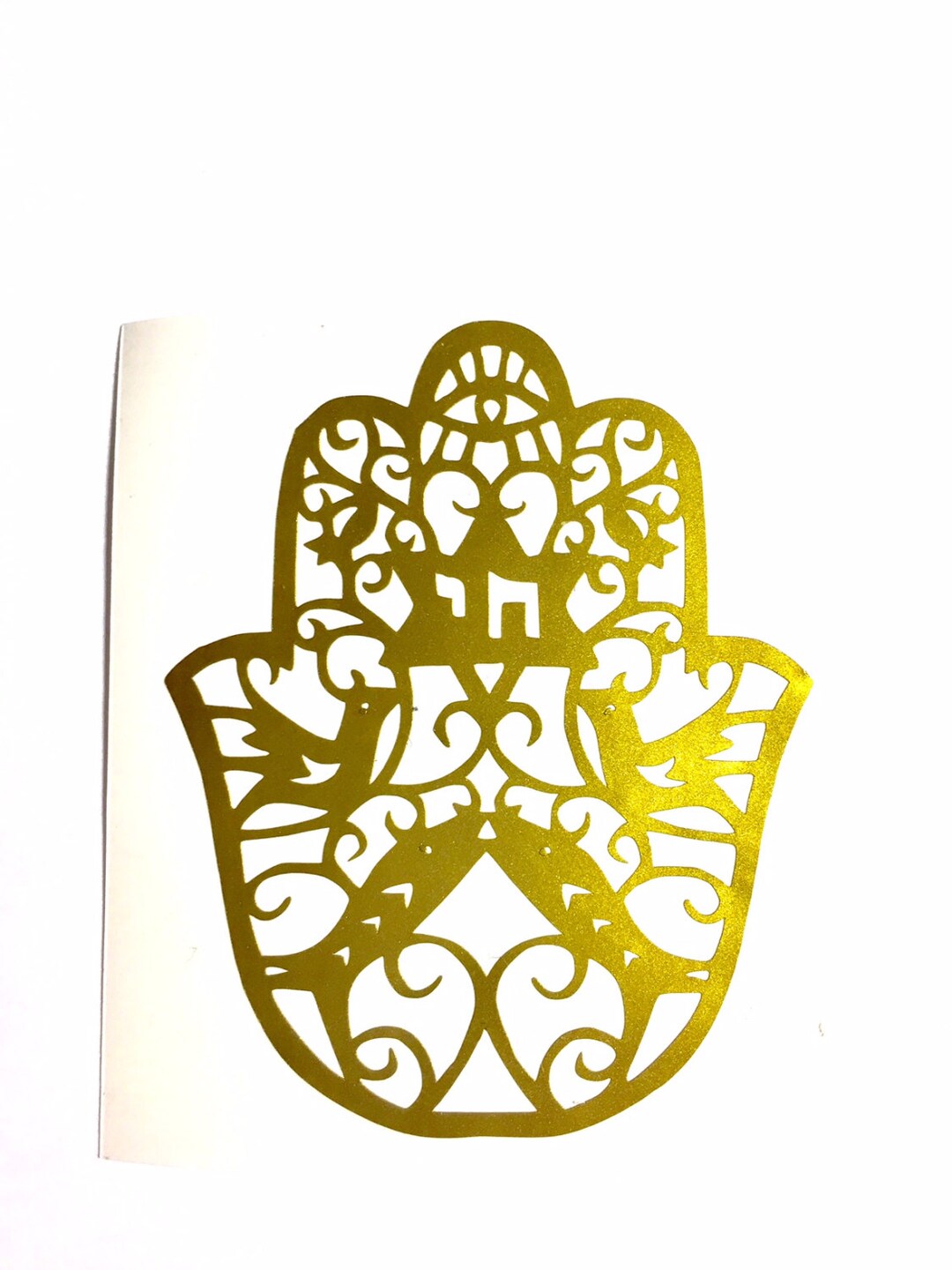 DIY Hamsa Hand Vinyl Decal, Hamsa Hand Decal, Jewish Symbol, Laptop ...