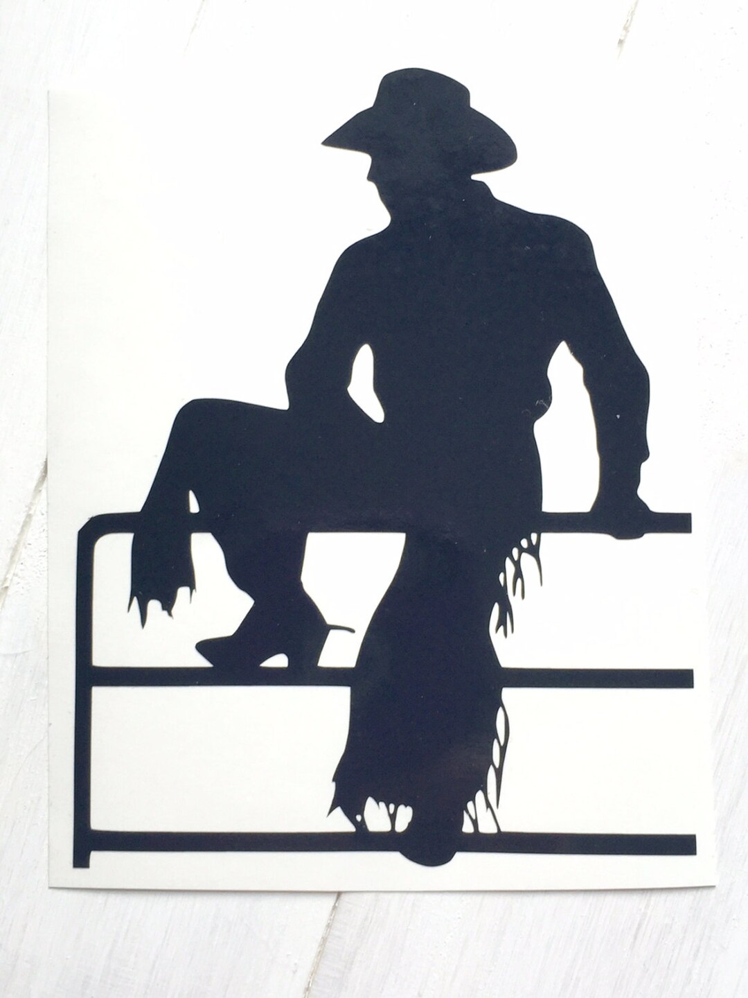 DIY Cowboy Vinyl Decal - Etsy