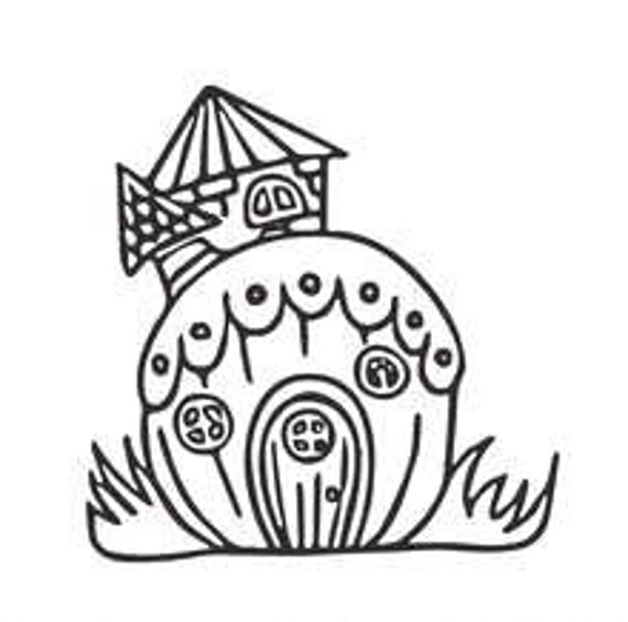 DIY Cartoon House Vinyl Decal Pumpkin Style House Laptop | Etsy