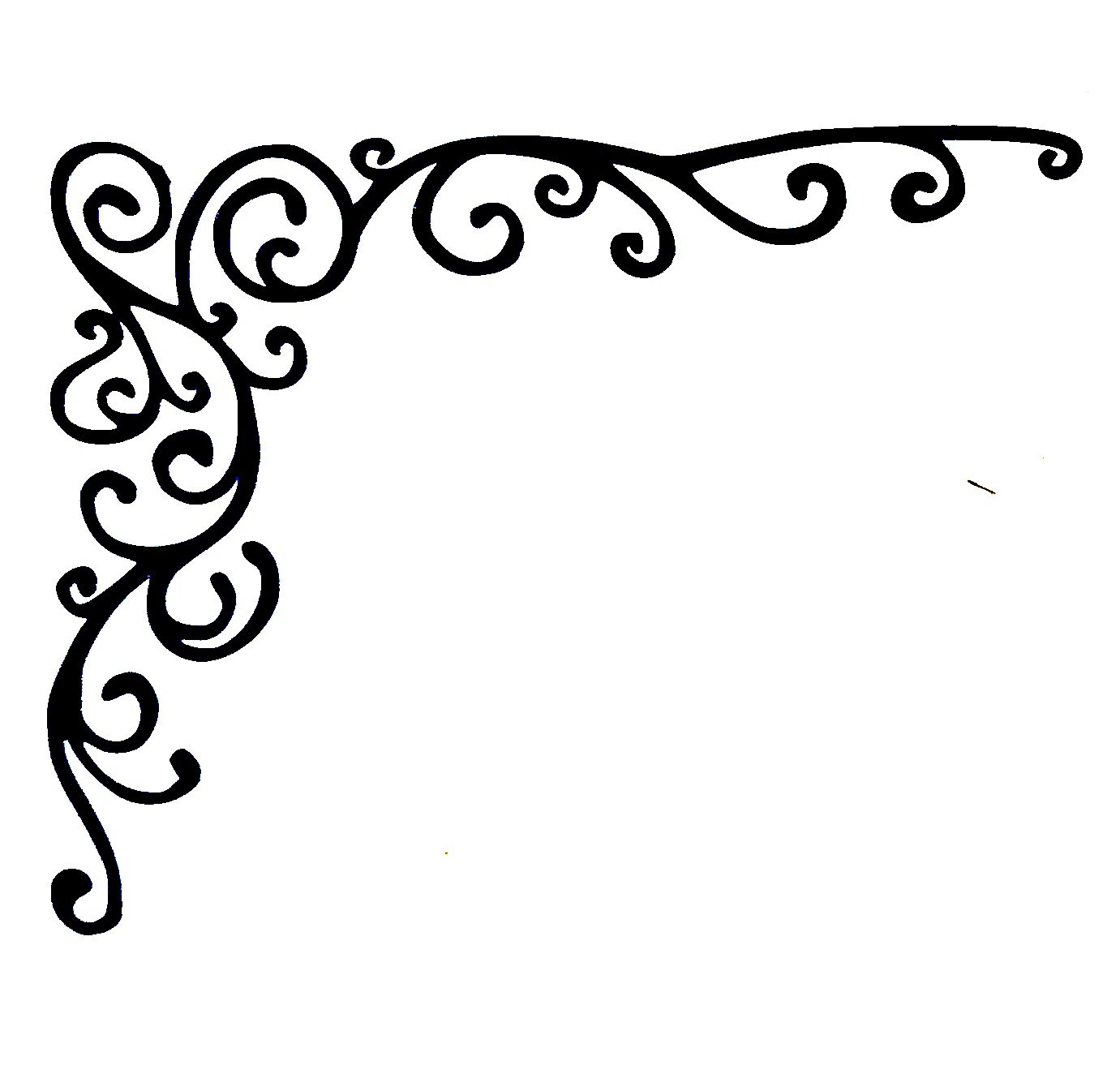 Fancy Corner Scroll Design