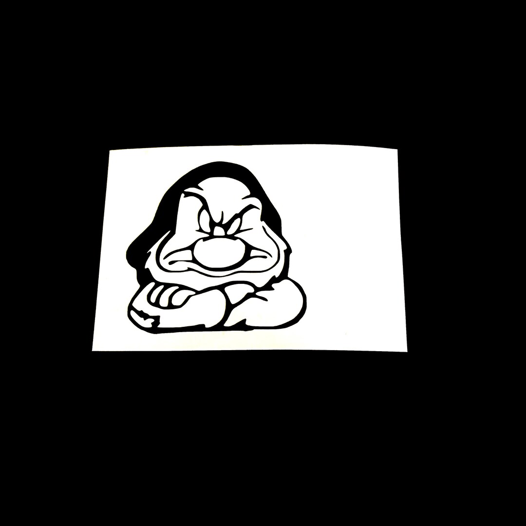 DIY Grumpy Face, Vinyl Decal, Coffee Cup, Car Window Decal, Laptop ...