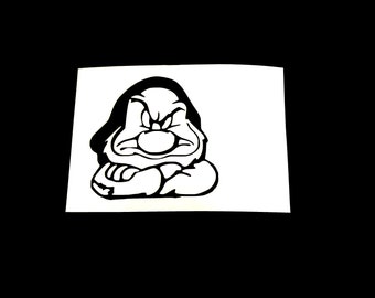 Grumpy Car Decal - Etsy