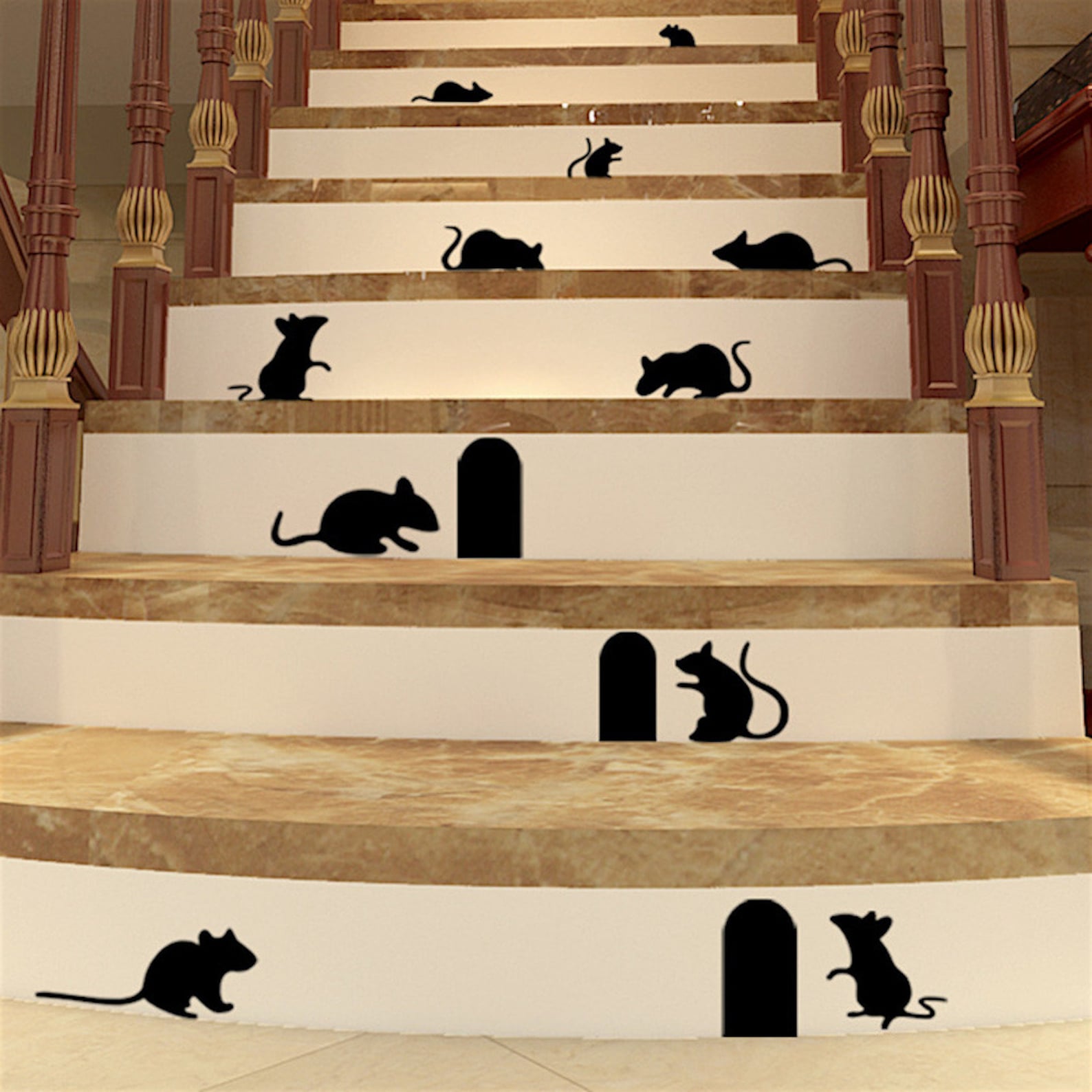 Set of 14 DIY Mice Decals for Your Mouse Homes Mouse Town | Etsy