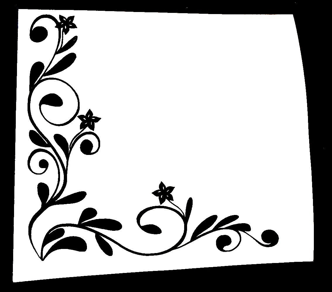 DIY Corner Scroll Vinyl Decal Car Window Decal Laptop Decal | Etsy