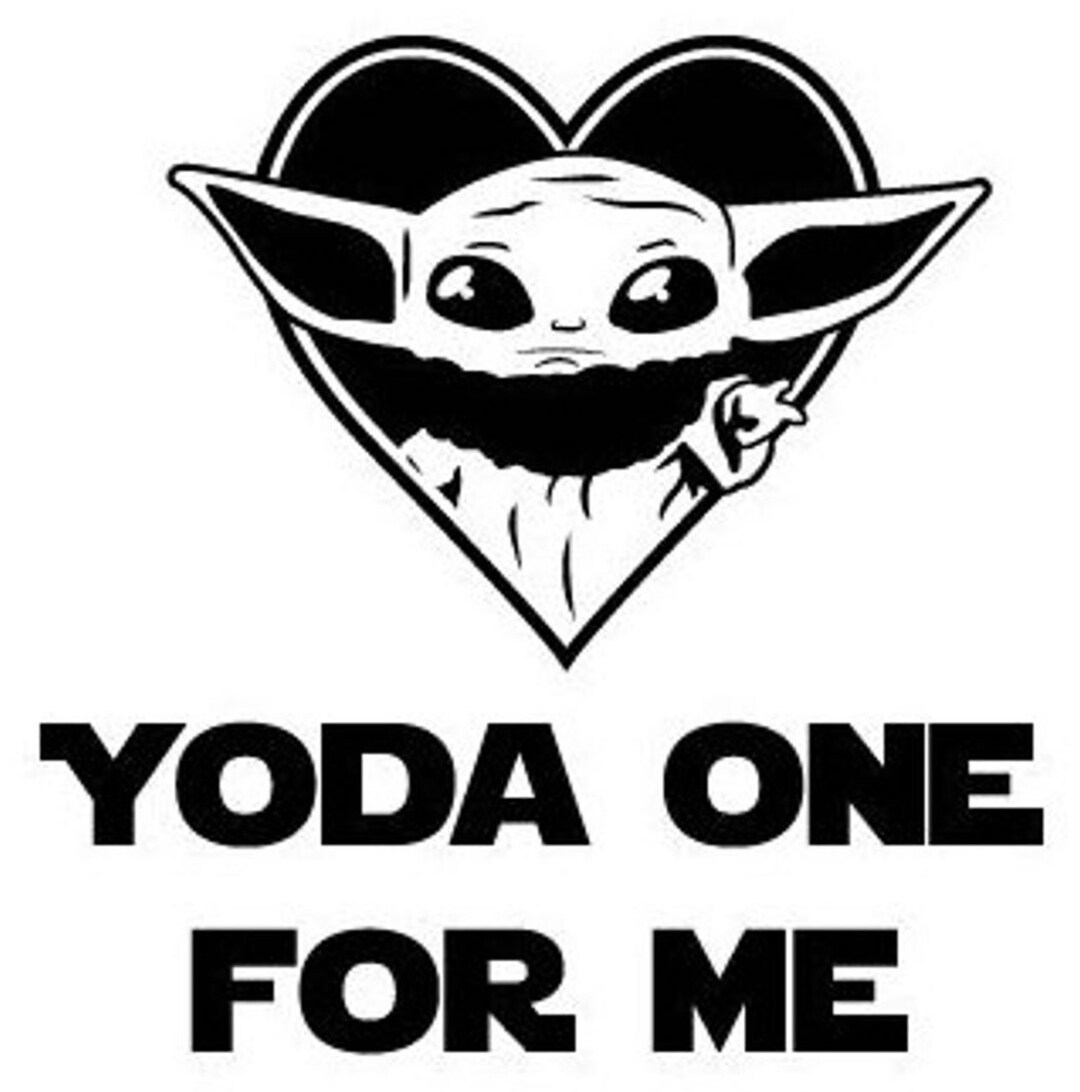 DIY Child Yoda, Vinyl Decal, Cartoon Character, Tablet Decal, Laptop ...