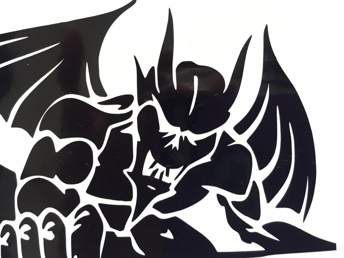 DIY Vinyl Decal of a Gargoyle Choose Size Choose Vinyl Color - Etsy