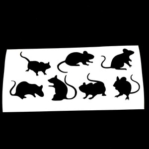 Set of 14 DIY Mice Decals for Your Mouse Homes, Mouse Town, Mouse ...
