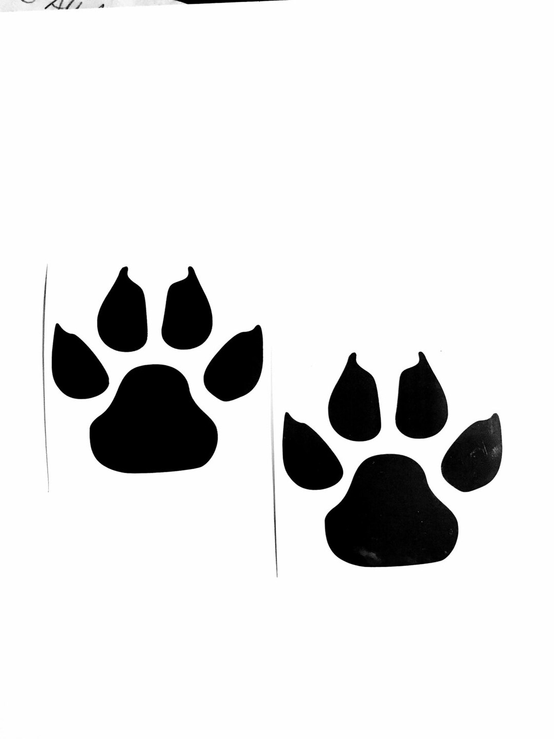 2 DIY Cat Paw Prints Vinyl Decal. Cat Lover, Laptop Decal, iPad Decal ...