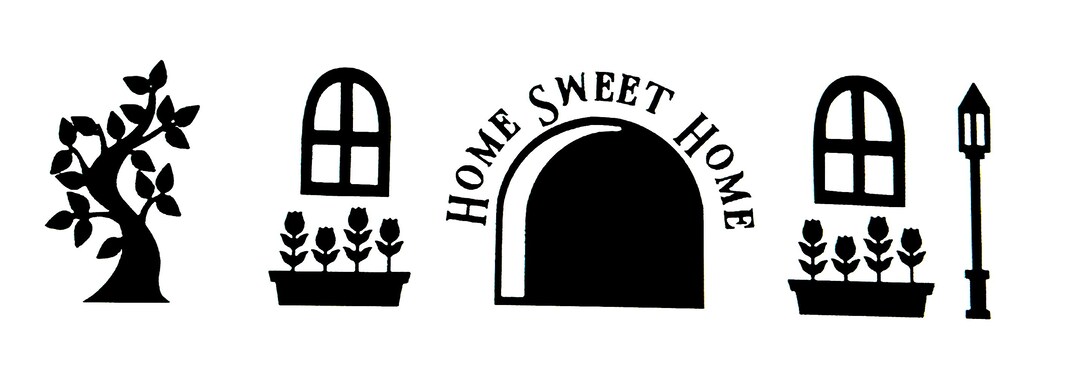 DIY Mouse House Vinyl Decal, Home Sweet Home, Wall Vinyl Decal - Etsy