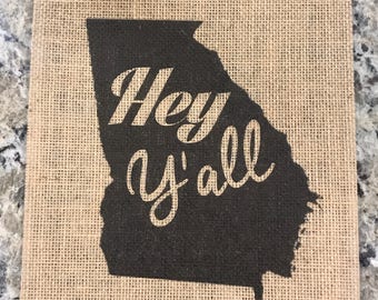 Burlap Welcome Sign - Etsy
